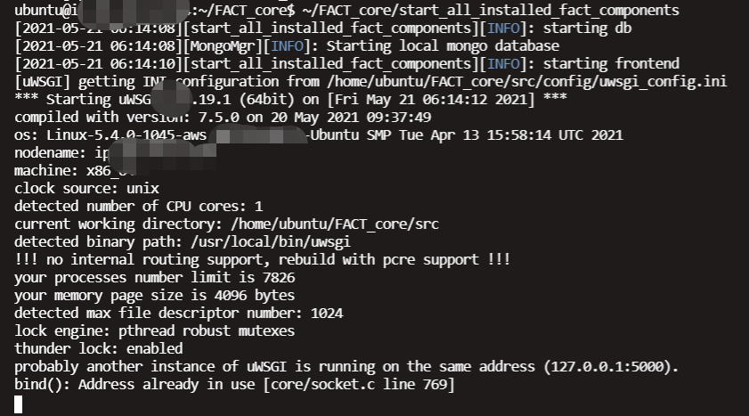 I click upload and it shows Internal Server Error. How to solve it · Issue #578 · fkie-cad/FACT ...