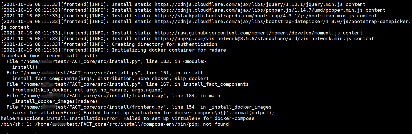 What can I do if an error is displayed when I execute./install.py · Issue #657 · fkie-cad/FACT ...