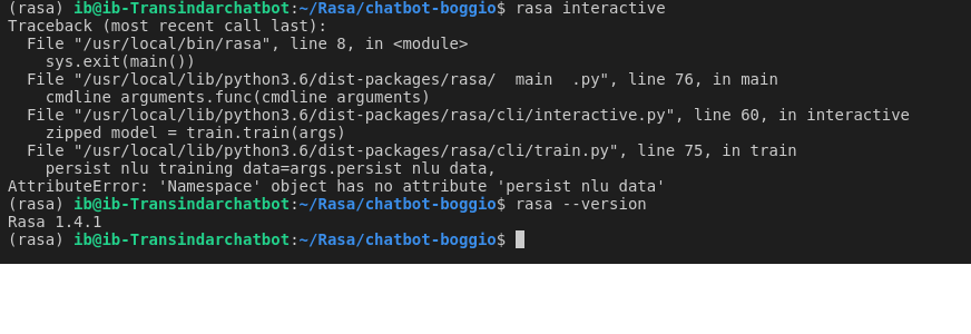 Rasa Interactive Doesnt Work · Issue 4658 · Rasahq Rasa · Github