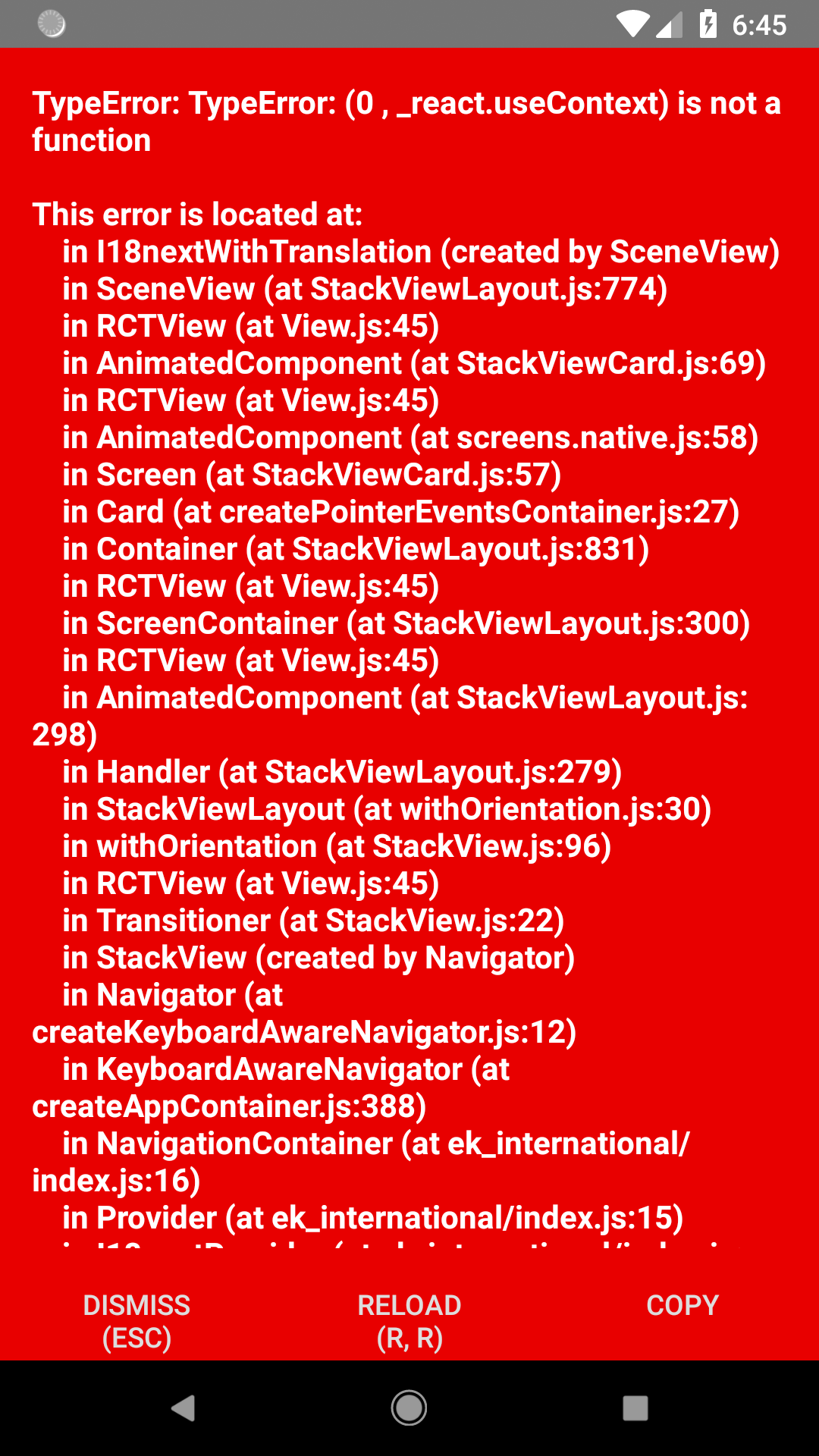 Typeerror0 Econtext Is Not A Function · Issue 742 · I18nextreact I18next · Github 