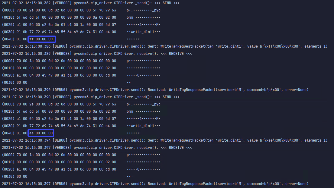 [BUG] - clx Writing multiple times different values to a same tag only ...