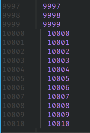 Column misalignment past 9999 lines · Issue #2552 · sharkdp/bat · GitHub