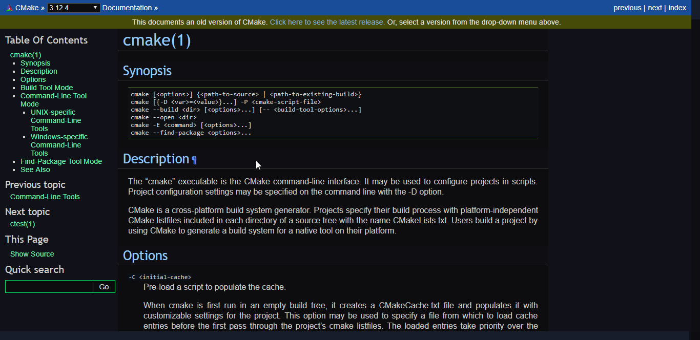 Dynamic theme doesn't work on CMake documentation · Issue #1079 · darkreader/darkreader · GitHub
