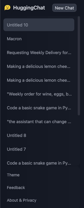 Slight UI issue in left panel dark mode · Issue #143 · huggingface/chat-ui · GitHub