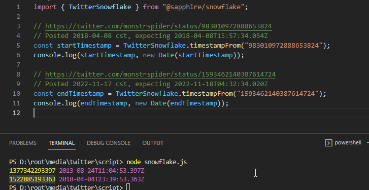 bug: TwitterSnowflake using incorrect epoch · Issue #521 · sapphiredev/utilities · GitHub