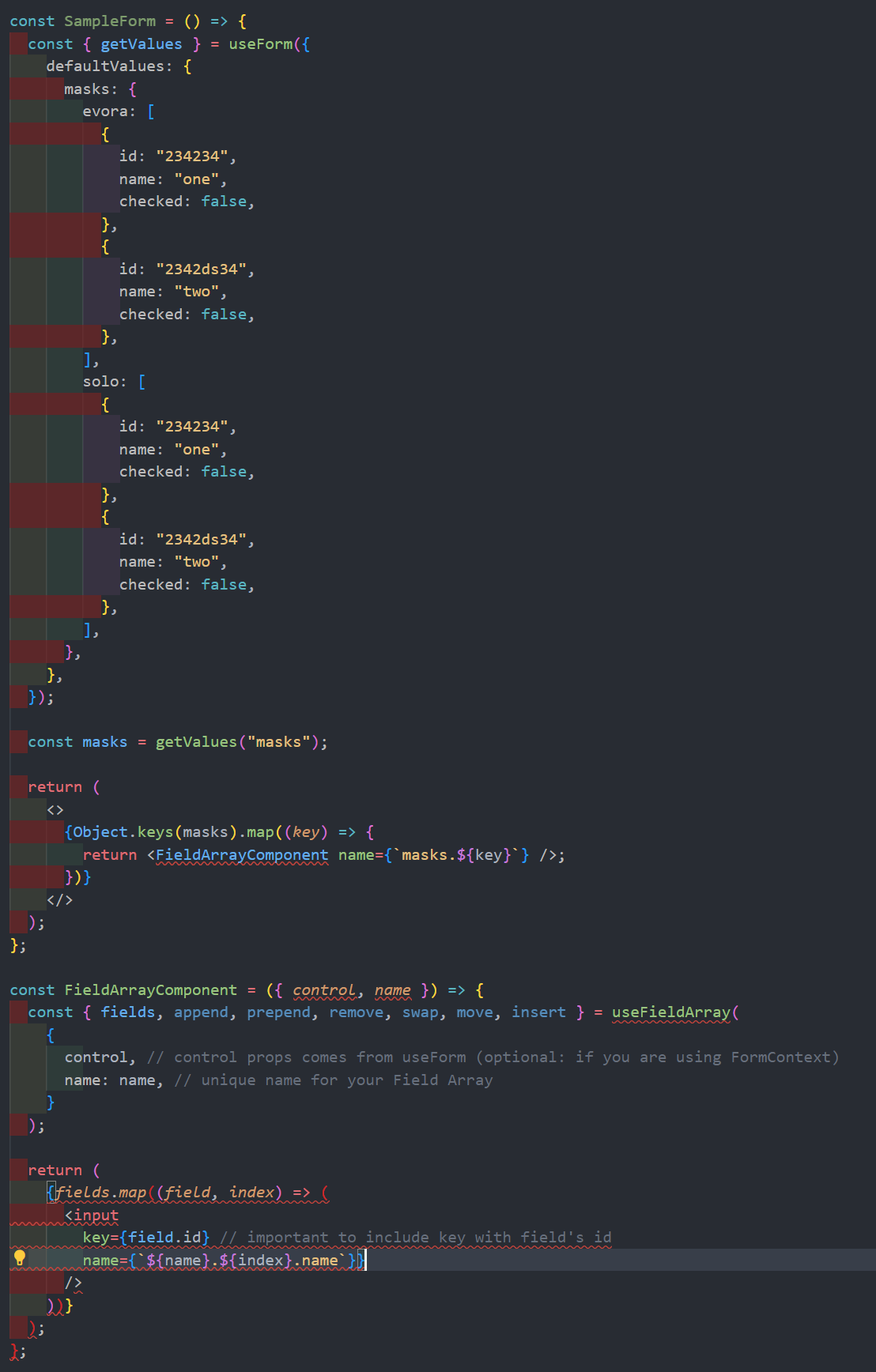 FieldArray without knowing the name ahead of time · react-hook-form · Discussion #11154 · GitHub