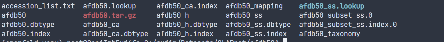 How can I extract uniprot ids and corresponding foldseek sequences from a pre-generated database ...