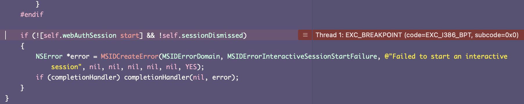 Crash found on webAuthSession start when running on iOS 13 simulator with M1 mac · Issue #1198 ...