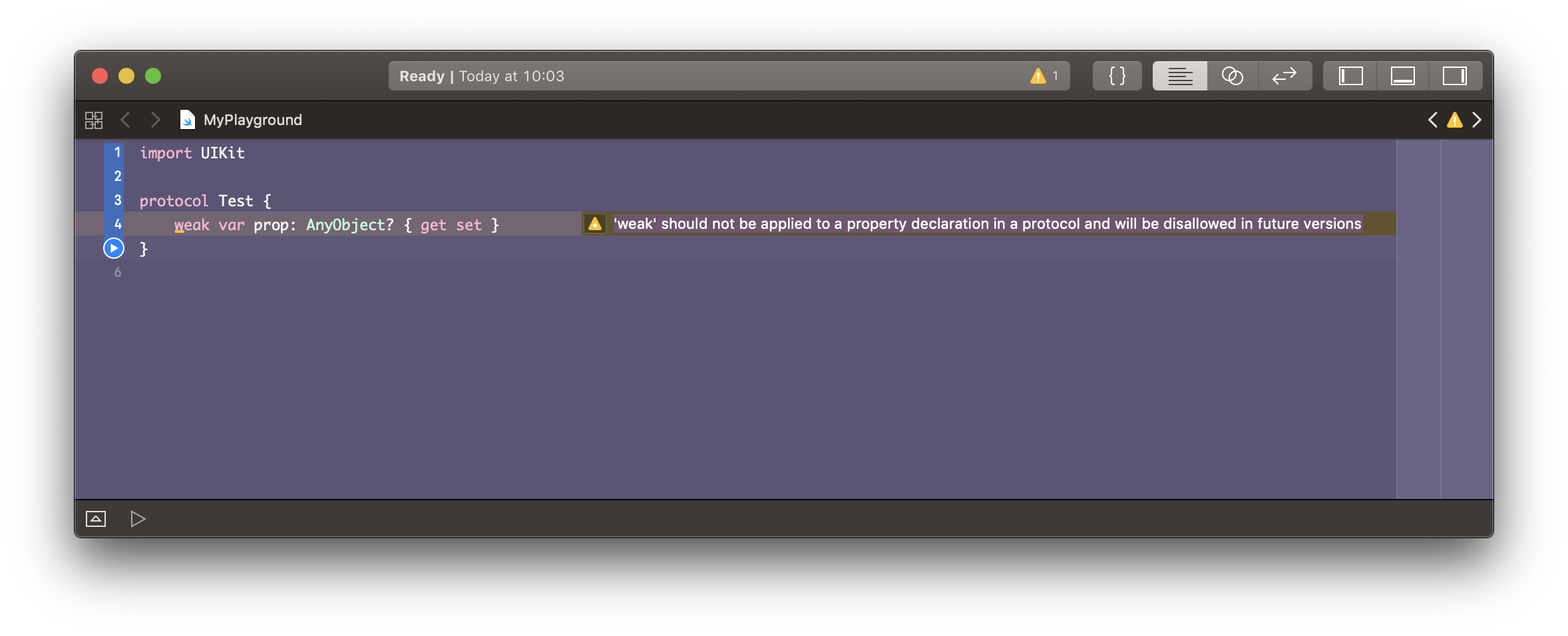 weak_computed_property false positive in protocol declaration · Issue #2697 · realm/SwiftLint ...