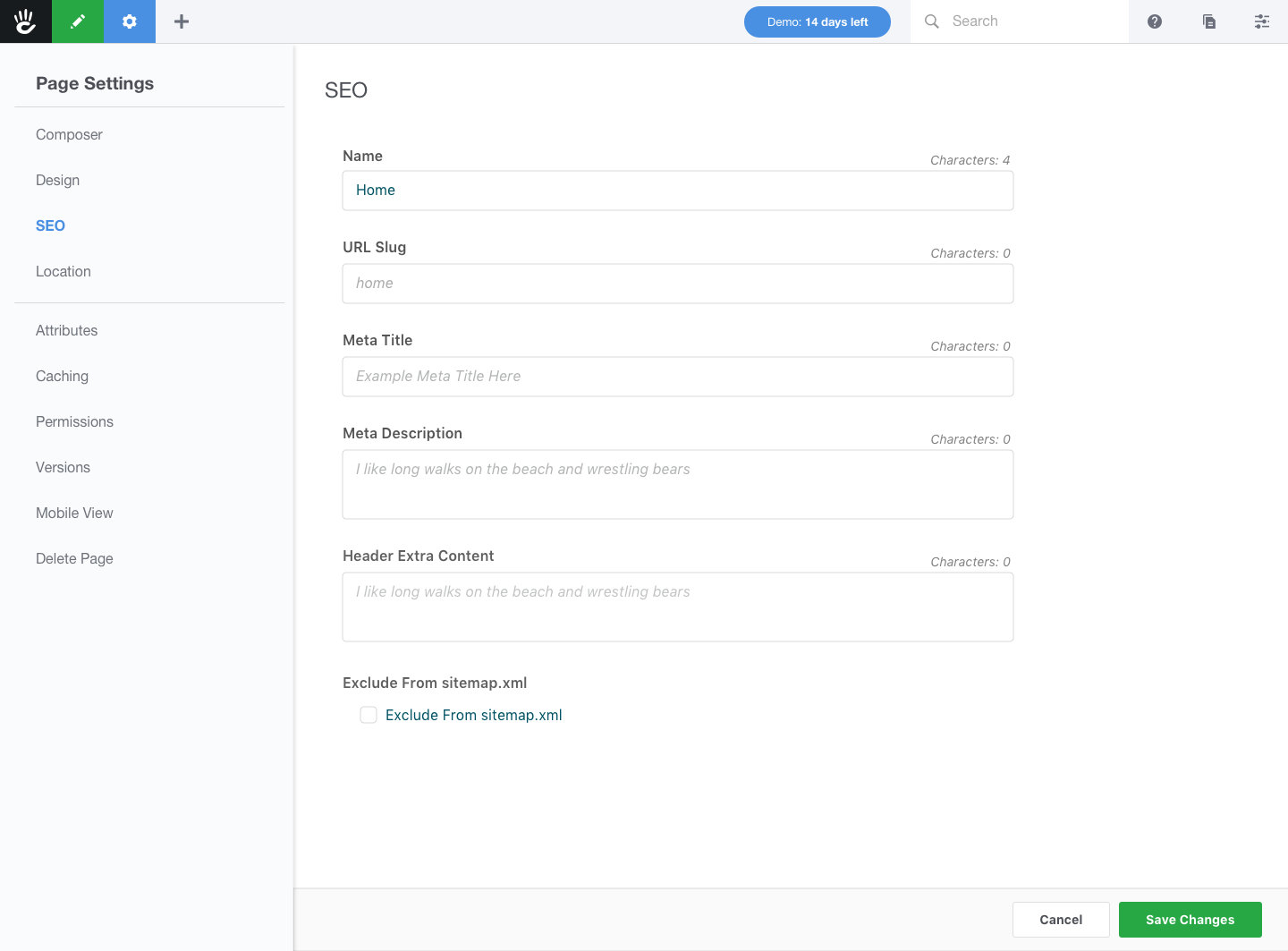 Page Panel - SEO - updated UI · Issue #8479 · concretecms/concretecms · GitHub