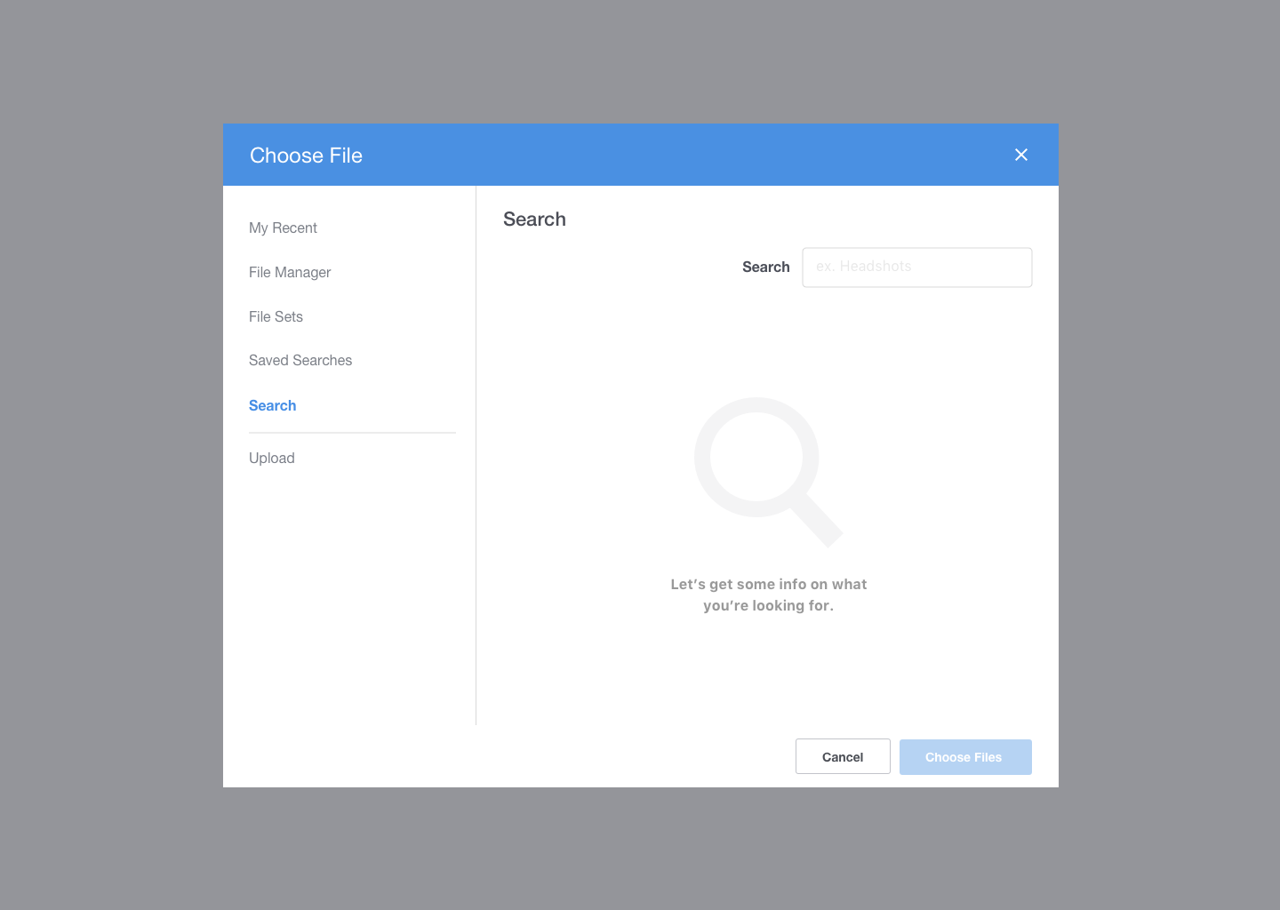 Complete the new In-Page File Chooser Component · Issue #8754 ...
