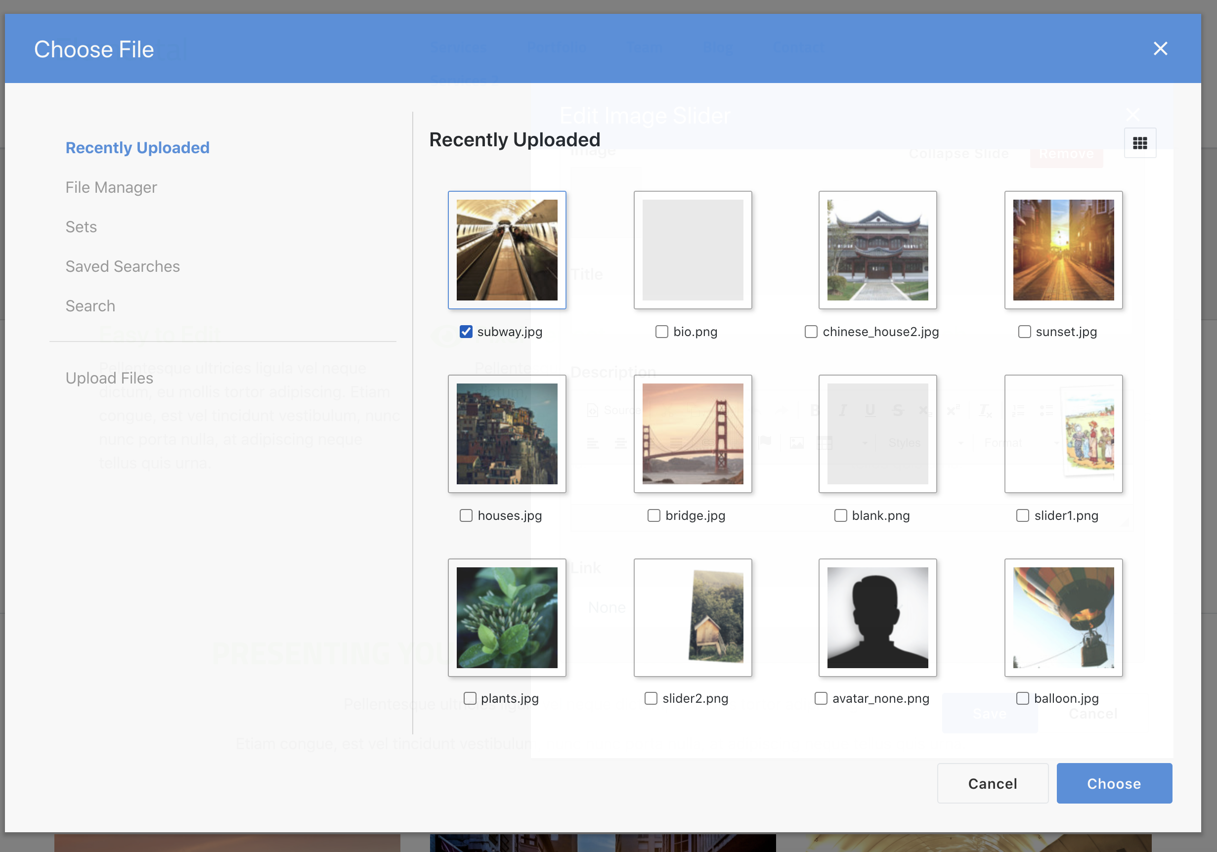 Complete the new In-Page File Chooser Component · Issue #8754 ...