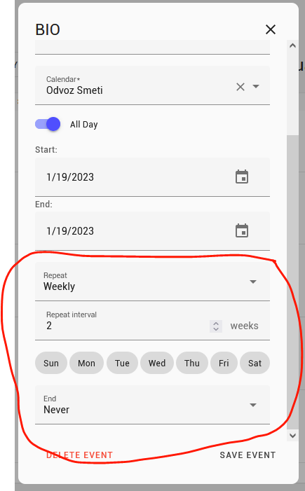 Local Calendar editing does not populate existing repeating event fields · Issue #85222 · home ...