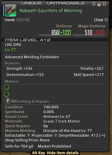 [Bug Report] Desynth rating difference on tooltip displayed incorrectly when desynth skill is ...