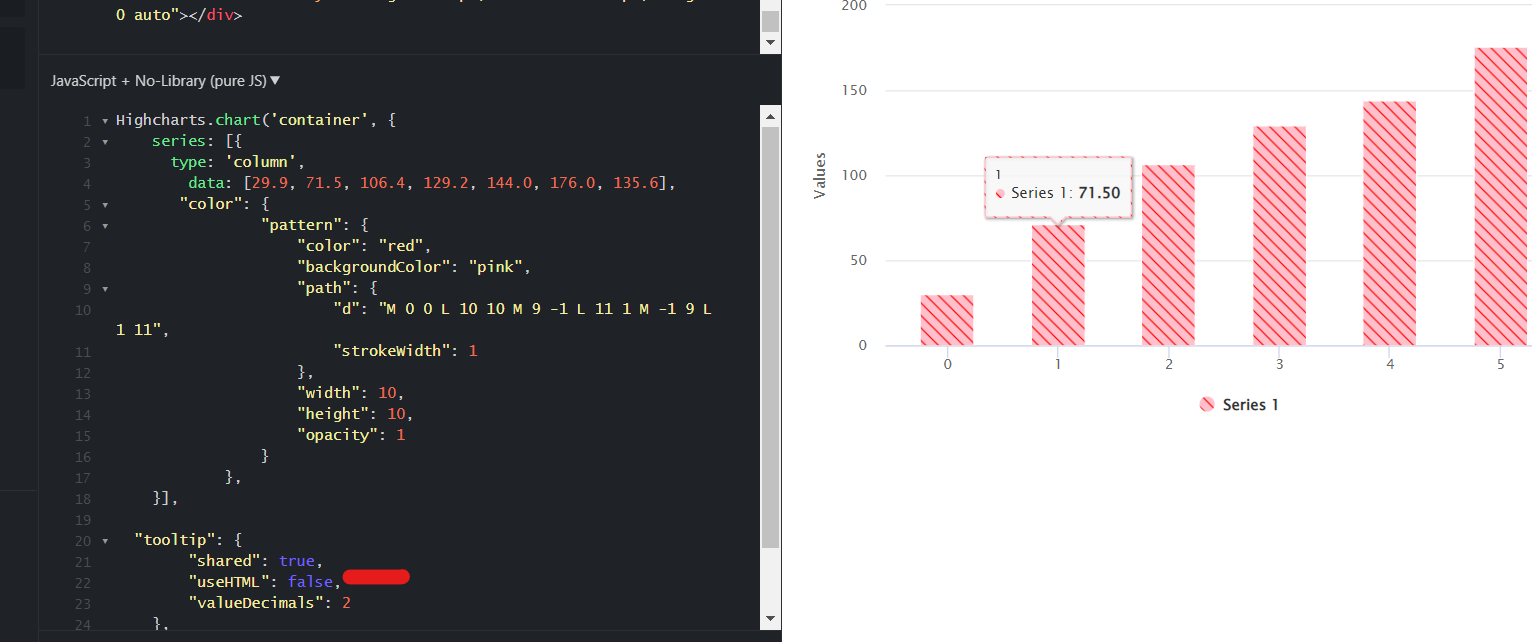 Black tooltip marker when useHTML is true · Issue #16792 · highcharts/highcharts · GitHub