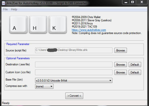 Compatibility issue with long continuation sections in AHKv2 · Issue #74 · AutoHotkey/Ahk2Exe ...