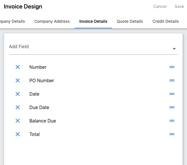 Add custom field “$service_period” to invoice / invoice design · Issue ...