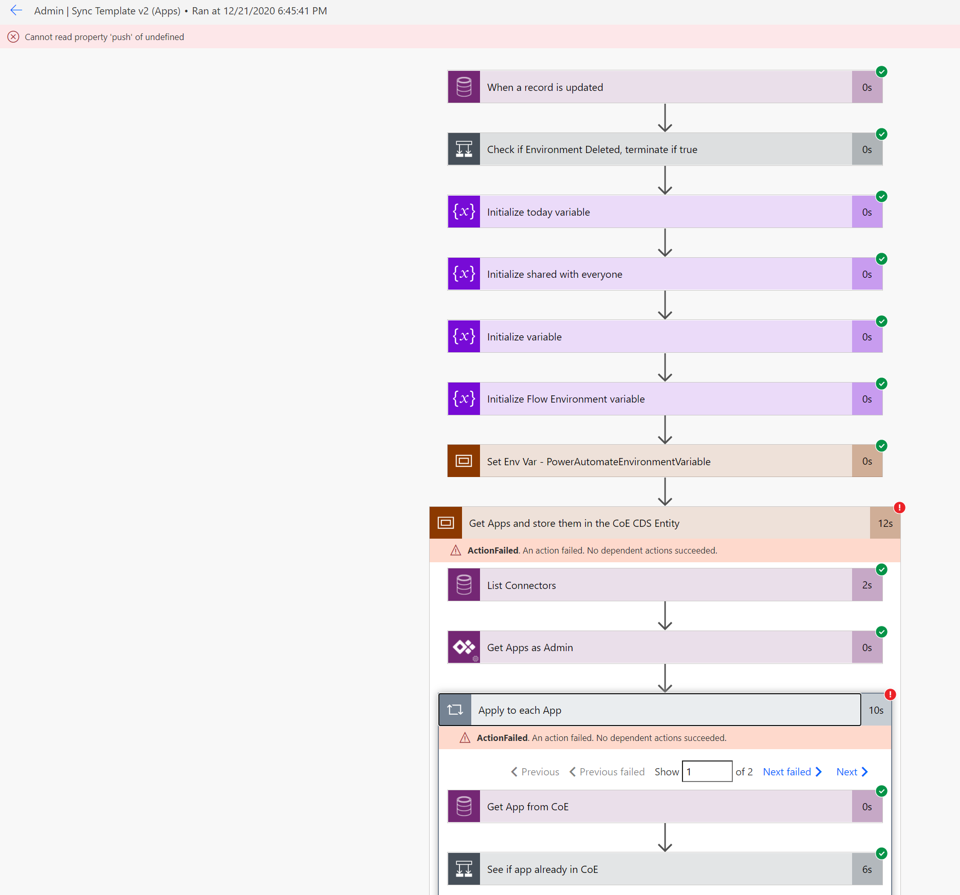 [BUG]: Admin | Sync Template v2 (Apps) flow failing for some apps · Issue #650 · microsoft ...