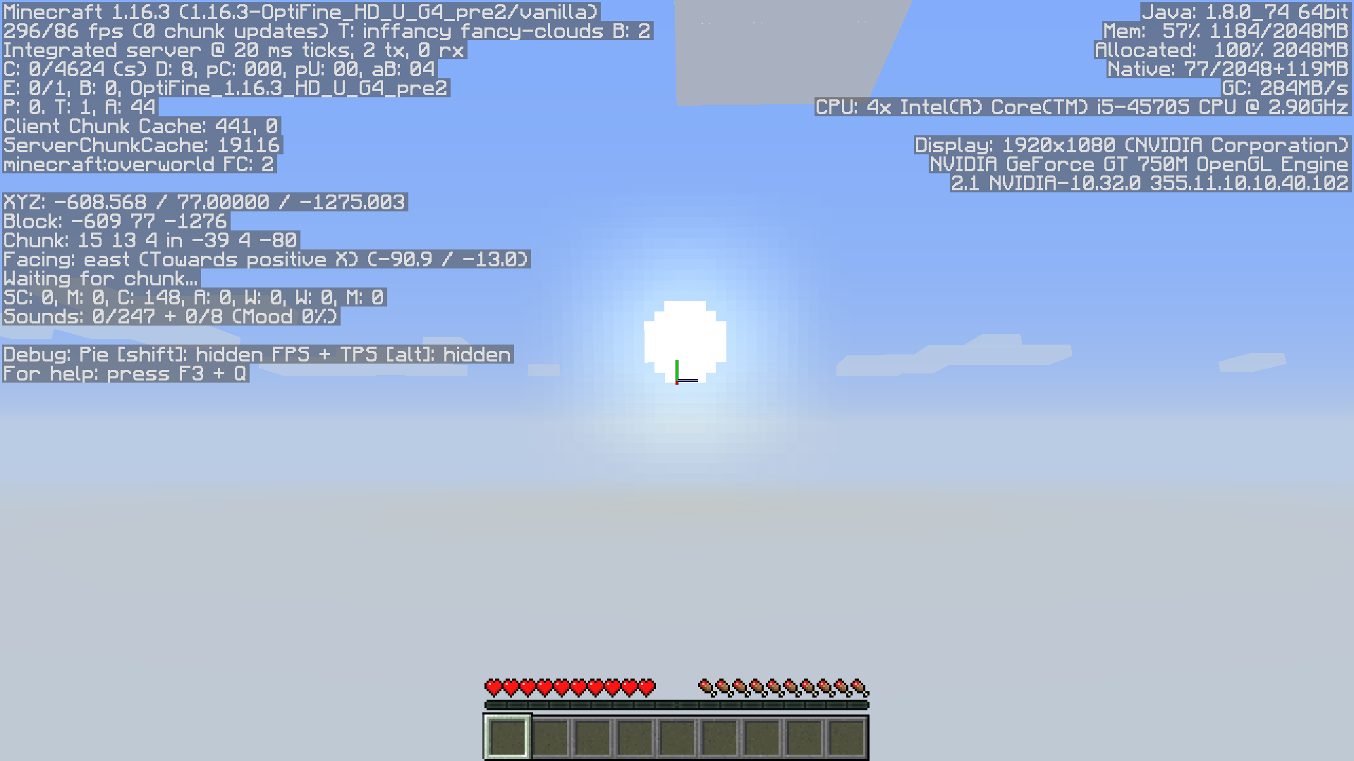 [Bug] Optifine physically will not load a world. · Issue #4908 · sp614x ...