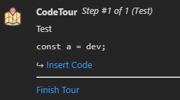 "Insert code" not appearing below code blocks · Issue #150 · microsoft/codetour · GitHub