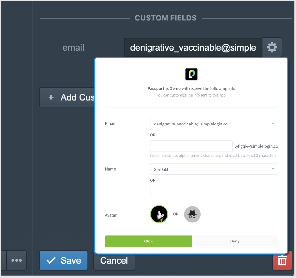 [Feature request] : Plugin feature for email anonymizing serivice, e.g. SimpleLogin. · Issue ...