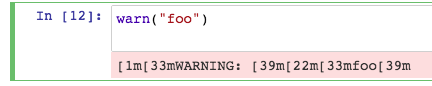 ansi codes in warnings not correctly rendered in modern Jupyter with Julia kernel · Issue #2889 ...