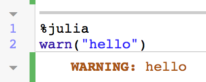 ansi codes in warnings not correctly rendered in modern Jupyter with Julia kernel · Issue #2889 ...