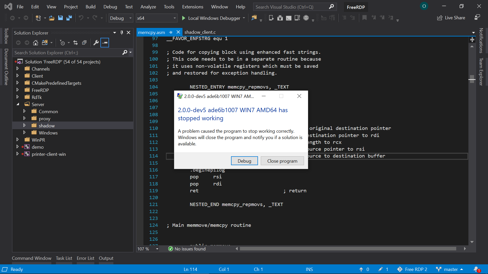 freerdp-shadow-cli.exe error when receive incoming connection · Issue #5651 · FreeRDP/FreeRDP ...