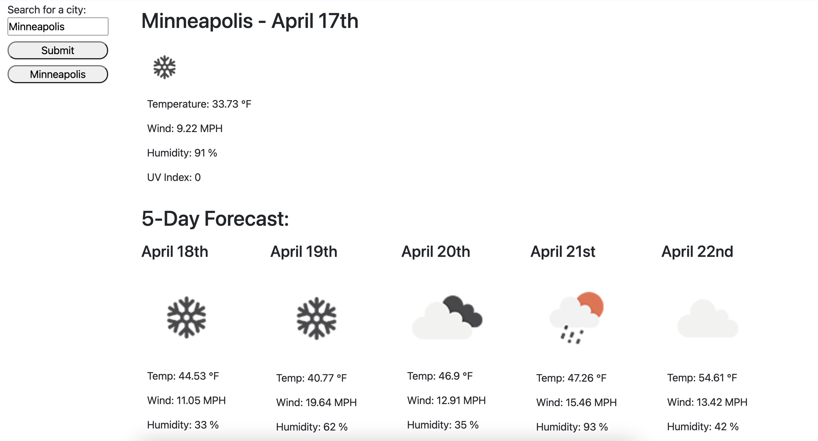 GitHub - chrislee-webdev/weather-dashboard: Weather dashboard app that uses the OpenWeather API
