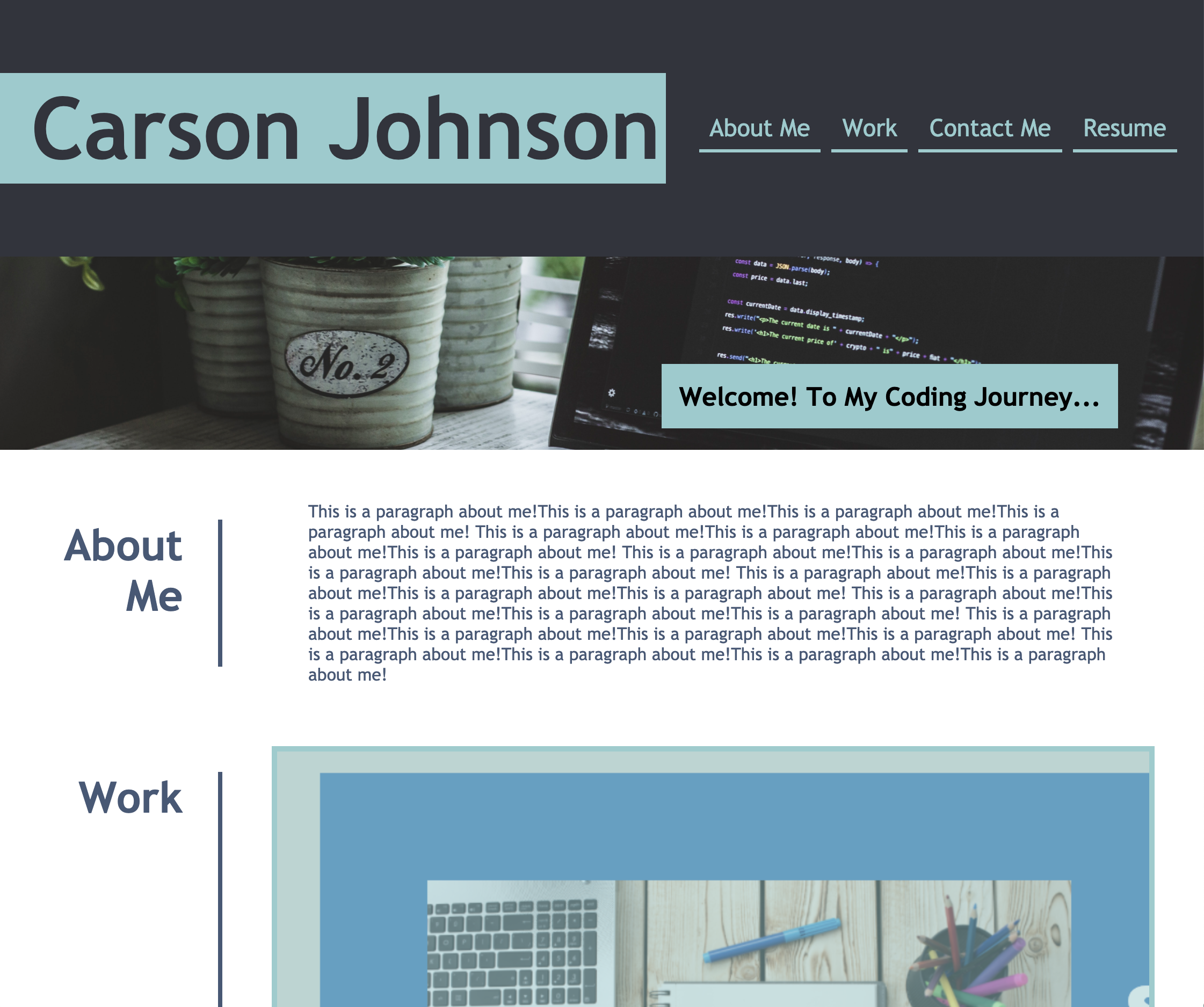 GitHub - cjohnson74/My-Advanced-Portfolio: Welcome to my portfolio!