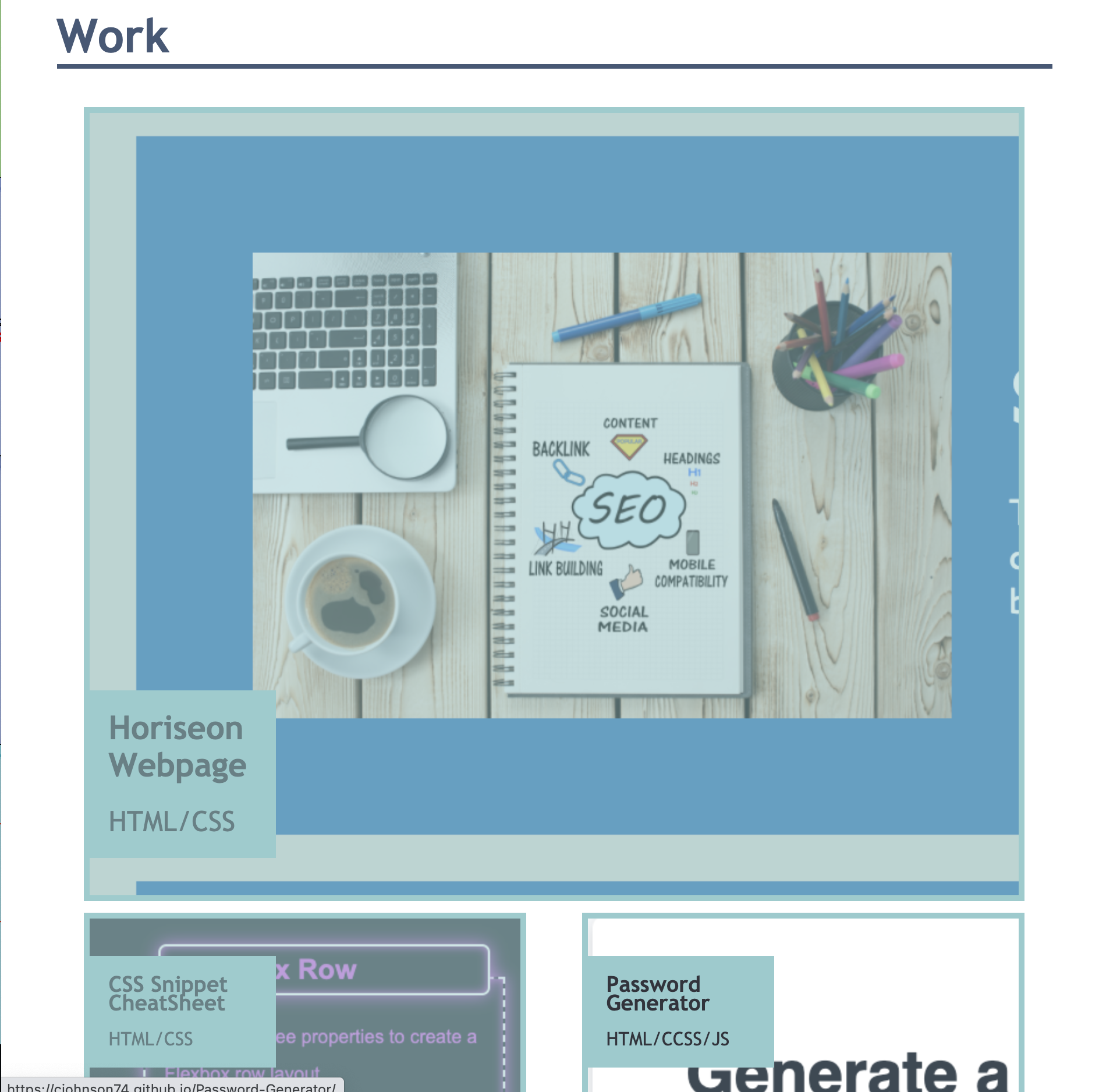 GitHub - cjohnson74/My-Advanced-Portfolio: Welcome to my portfolio!