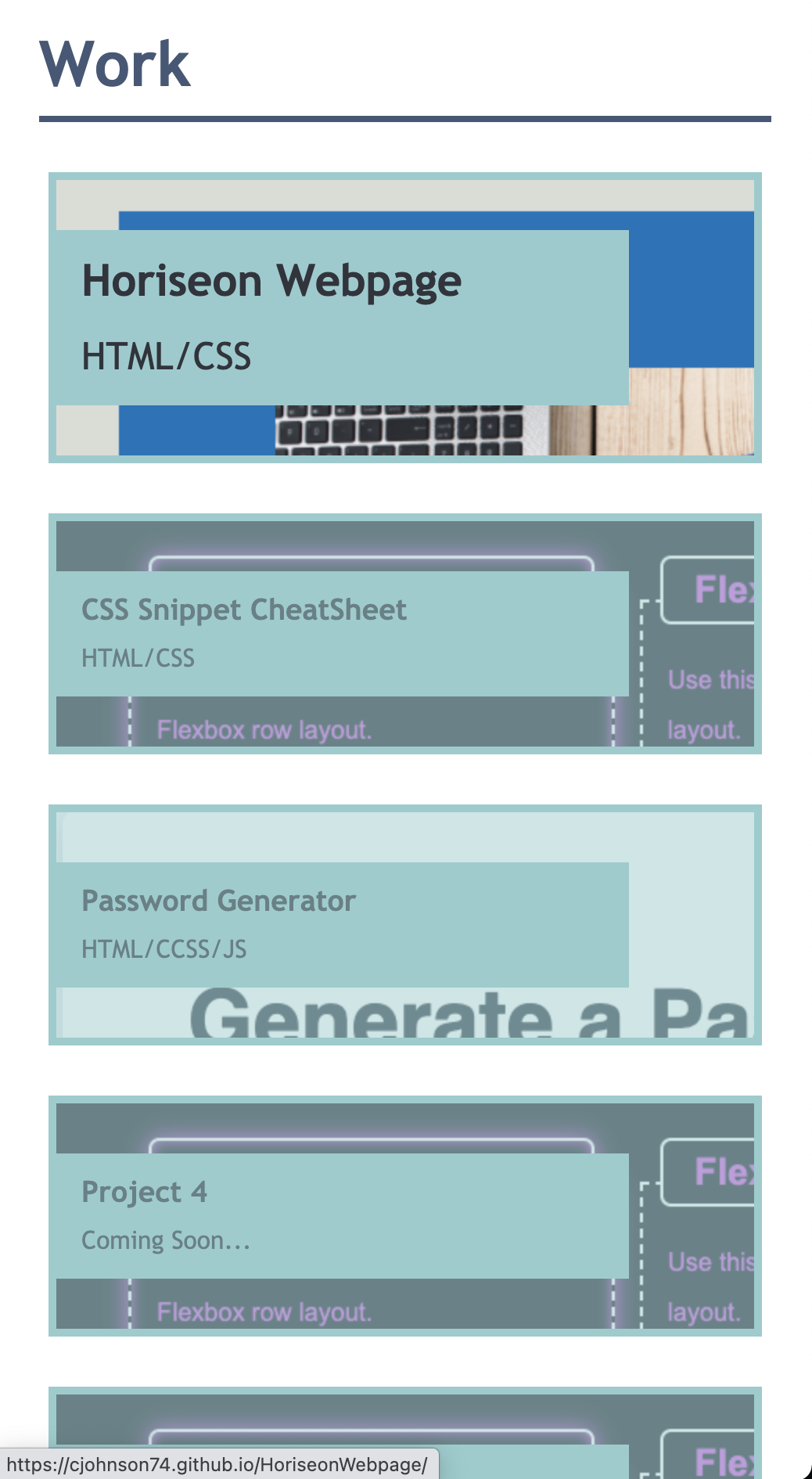 GitHub - cjohnson74/My-Advanced-Portfolio: Welcome to my portfolio!
