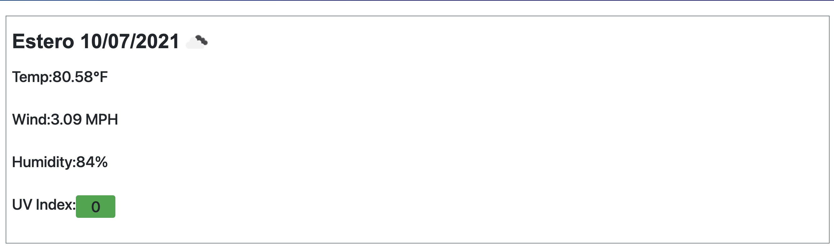 GitHub - cjohnson74/Weather-Dashboard: Third-party APIs allow ...