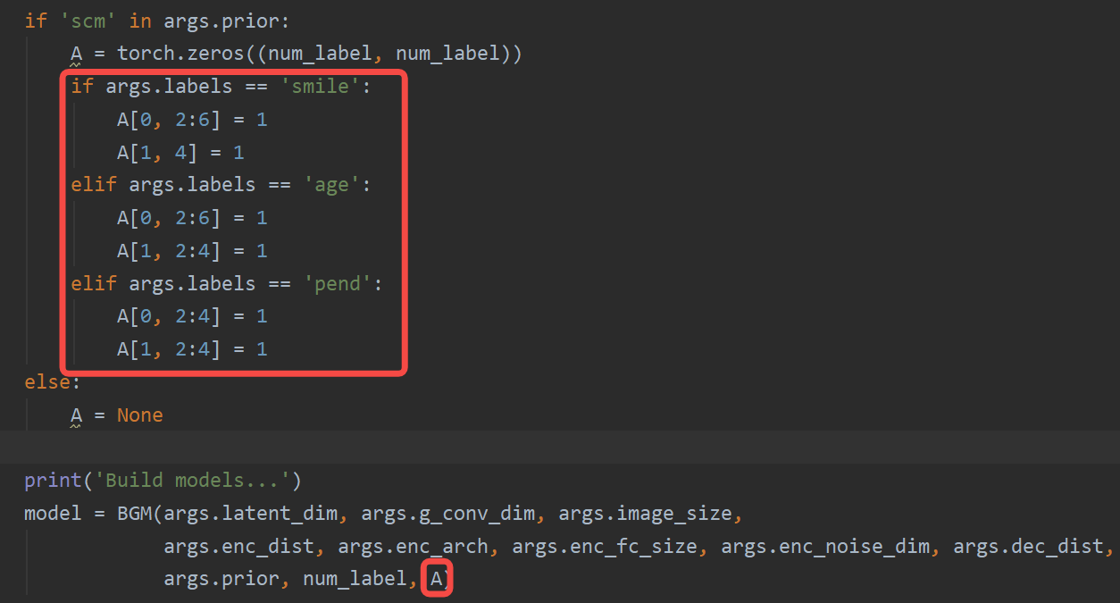 Regarding the origin of the A matrix, which is given directly in the code, is there a ...