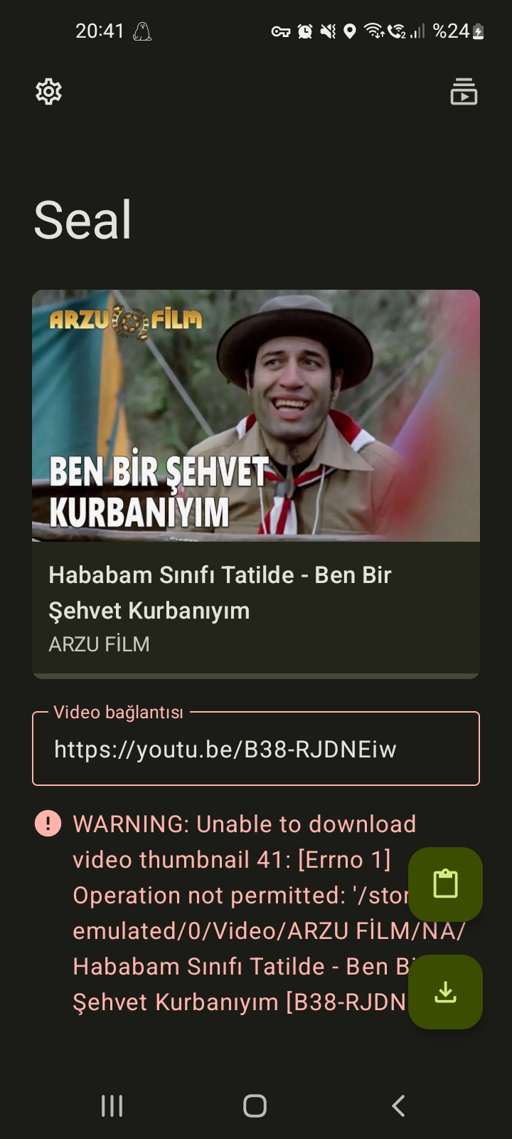 download error · Issue #193 · JunkFood02/Seal · GitHub