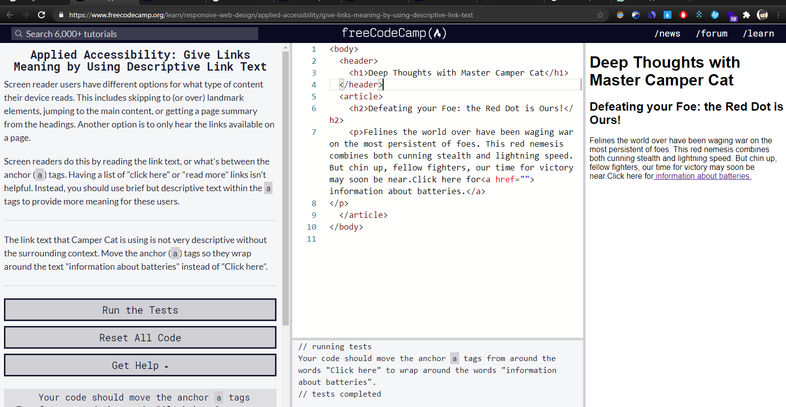 Problem On The Topic Of Applied Accessibility Give Links Meaning By Using Descriptive Link Text 3254