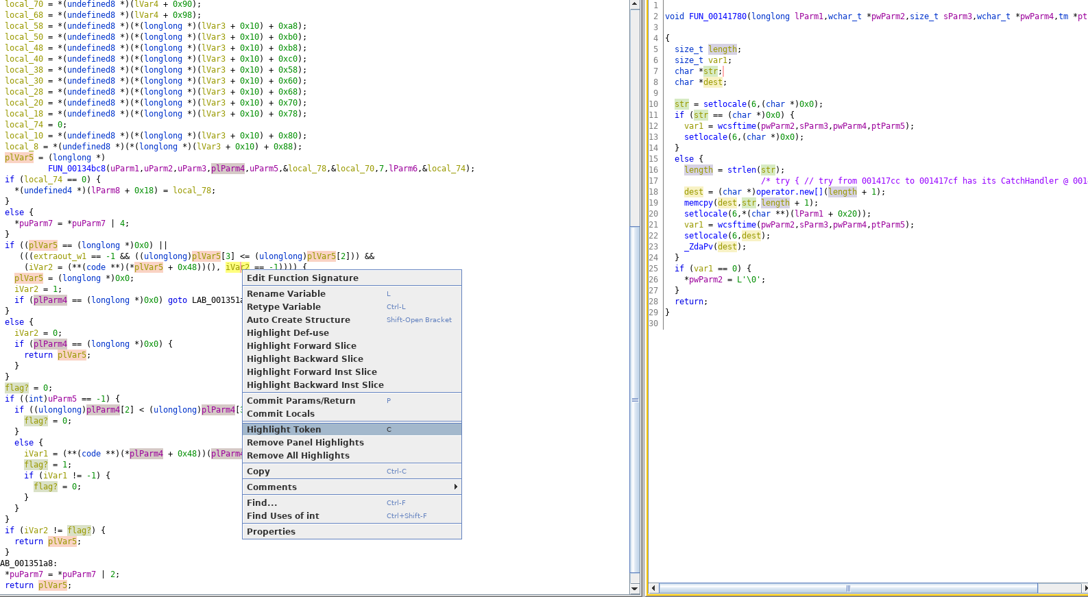 Custom highlighting for decompiler · Issue #785 ...