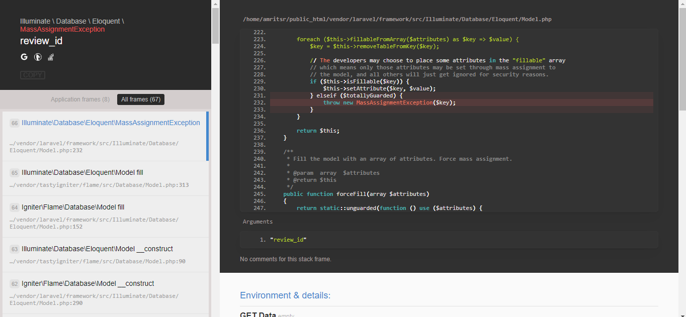 Errors in order complete after review changing got new error · Issue #277 · tastyigniter ...