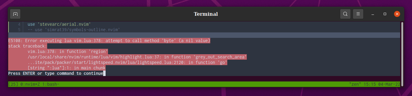 Lightspeed 's' search stopped working · Issue #135 · ggandor/lightspeed.nvim · GitHub