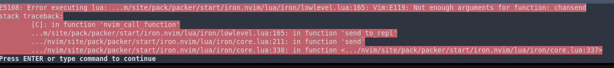 Unusual behaviour on opening neovim session containing iron repl · Issue #223 · Vigemus/iron ...