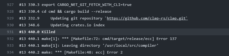 When adding "--config net.git-fetch-with-cli=true" to the end of the cargo command, an error ...