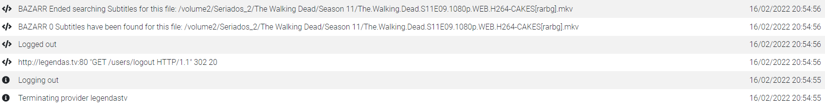 Bazarr not finding existing subtitles on provider (legendas.tv) · Issue #1726 · morpheus65535 ...