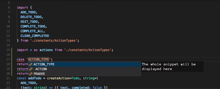 Predefined snippet choices - in many lines cut intellisense prompt [bug] · Issue #45079 ...