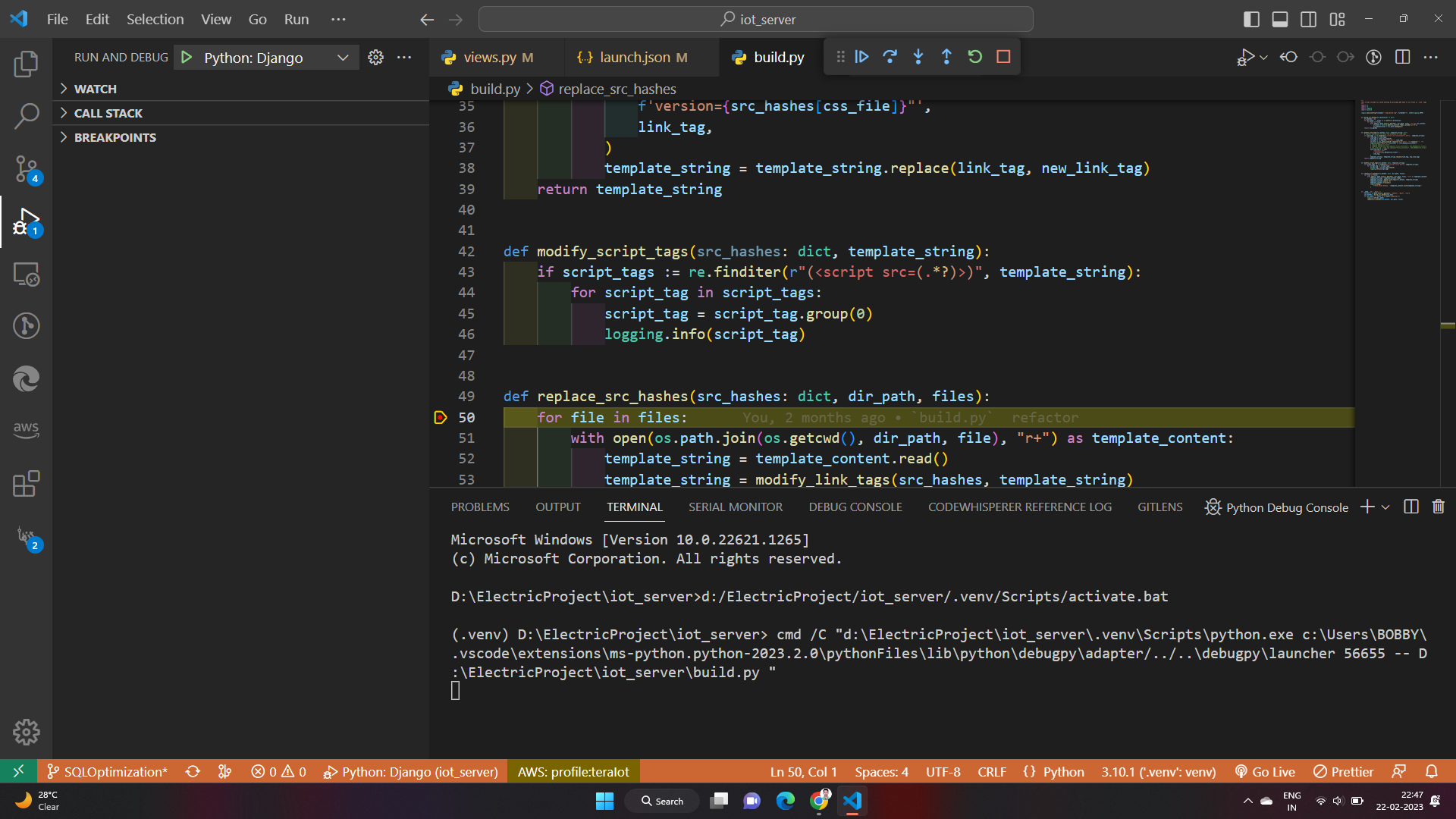 Staus Bar Not Chaining Its Color While Debugging · Issue 21192 · Microsoft Vscode Python · Github