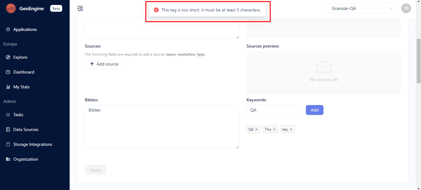 Tag · Issue #8 · granularai/geoengine-issues · GitHub