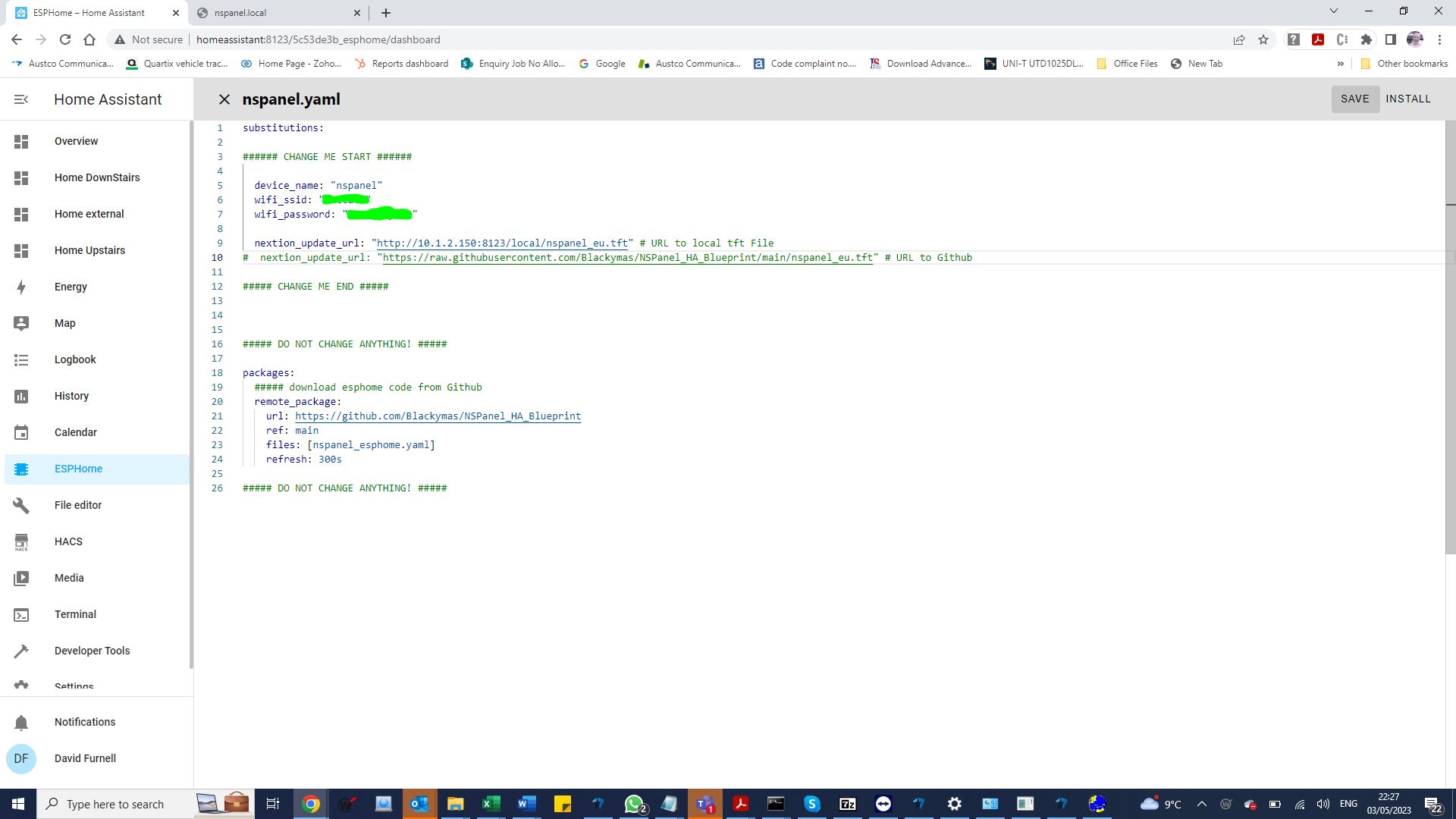 ns panel not working · Issue #775 · Blackymas/NSPanel_HA_Blueprint · GitHub