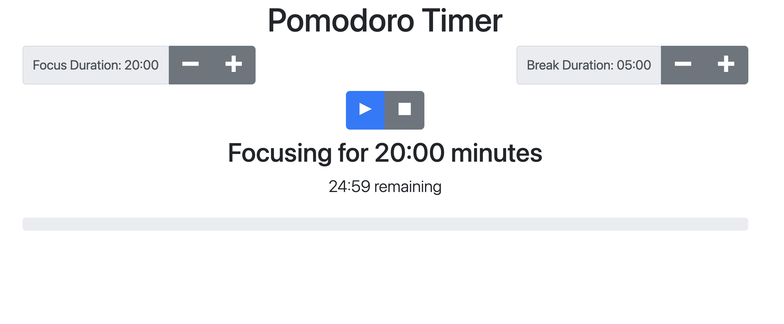 GitHub - AndrewKehr/Pomodoro
