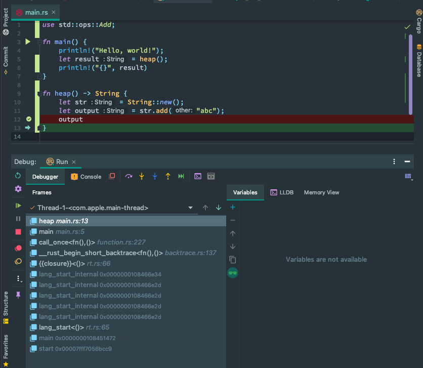 Issues with seeing variables in Debug · Issue #3235 · intellij-rust/intellij-rust · GitHub