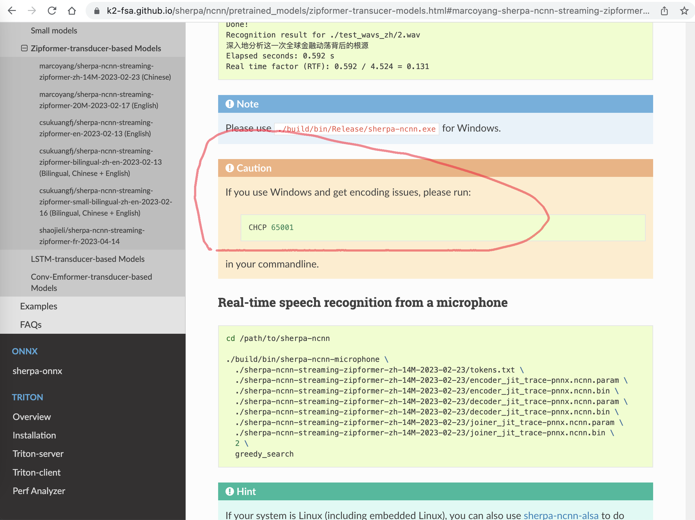 weird recognized result from windows · Issue #196 · k2-fsa/sherpa-ncnn · GitHub