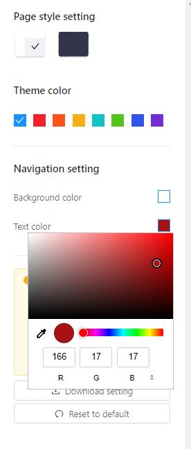 UI fix Theme text color not bind navTextColorPick · Issue #6720 ...